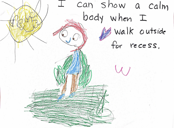 child drawing expressing feelings